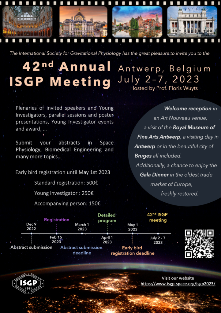 Annual meetings – International Society for Gravitational Physiology